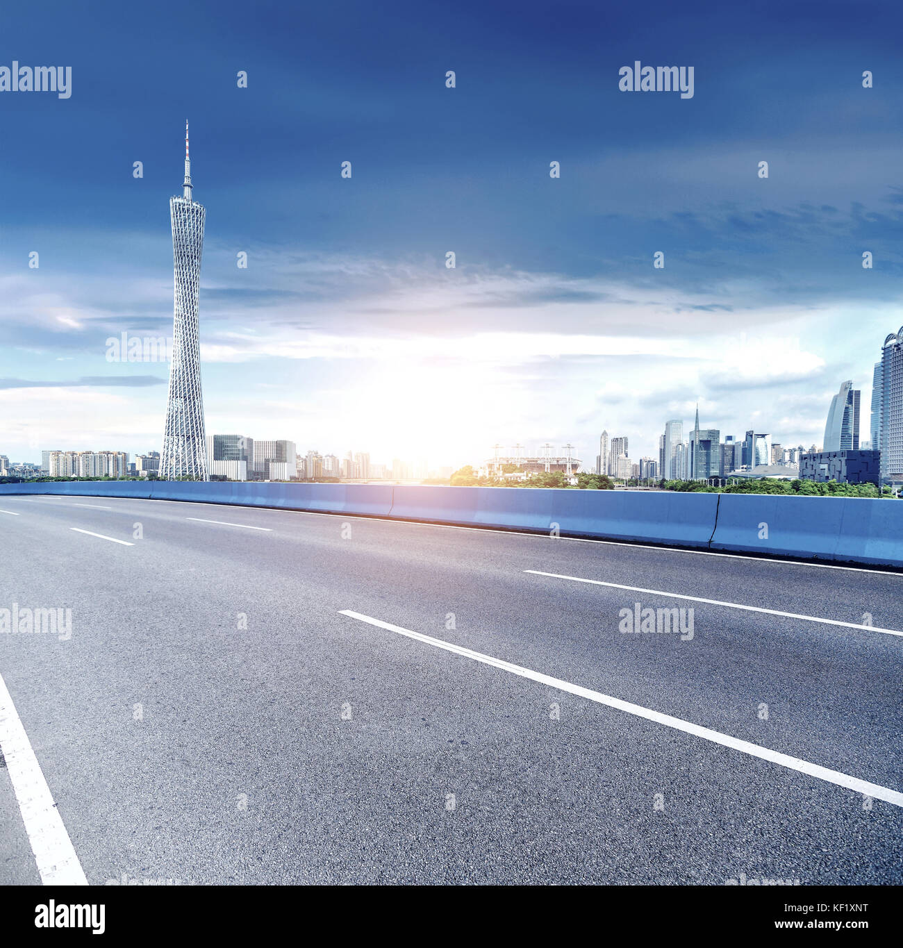 Urban road without car Stock Photo - Alamy