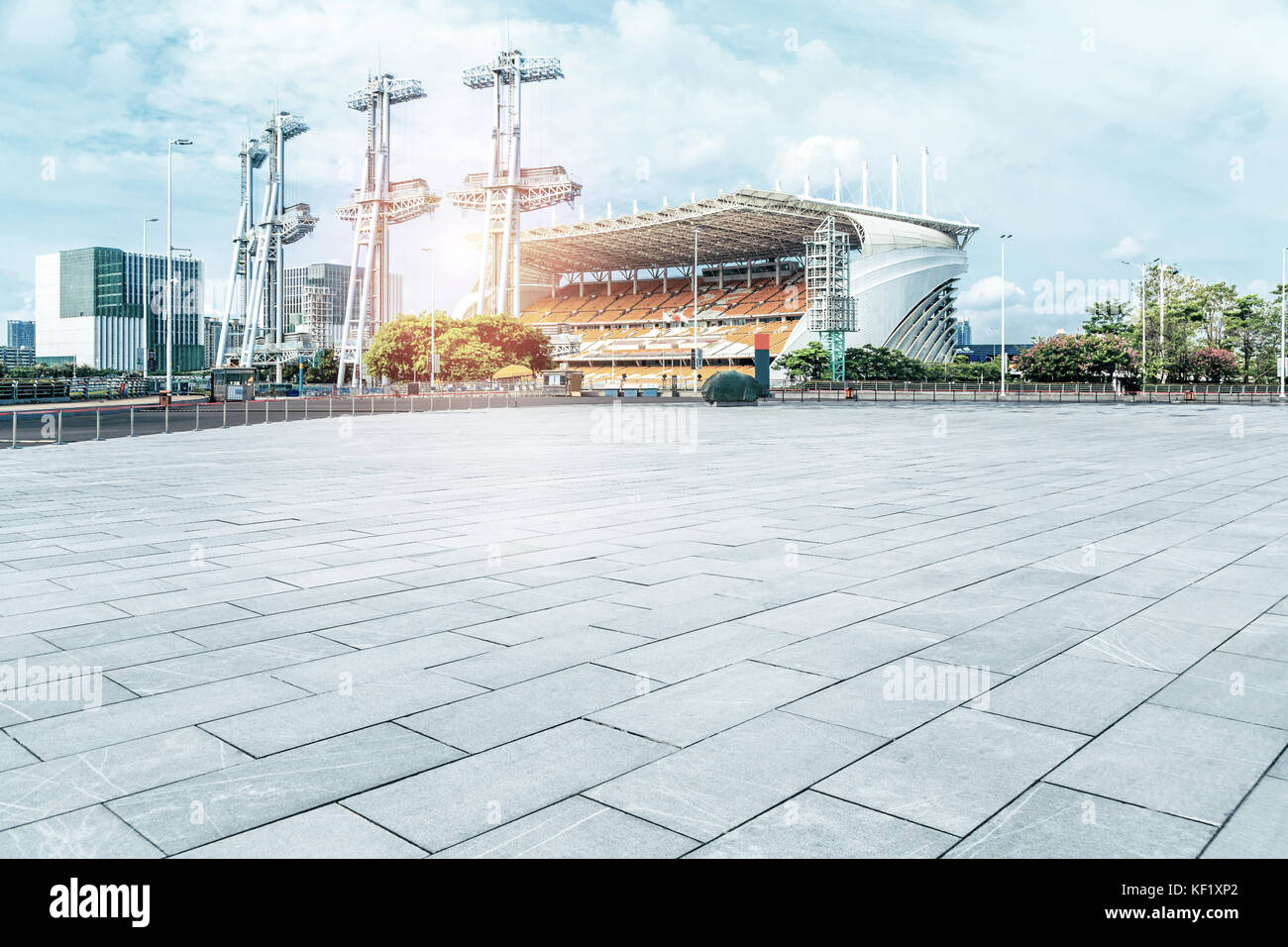 China Guangzhou Huacheng square scenery Stock Photo - Alamy