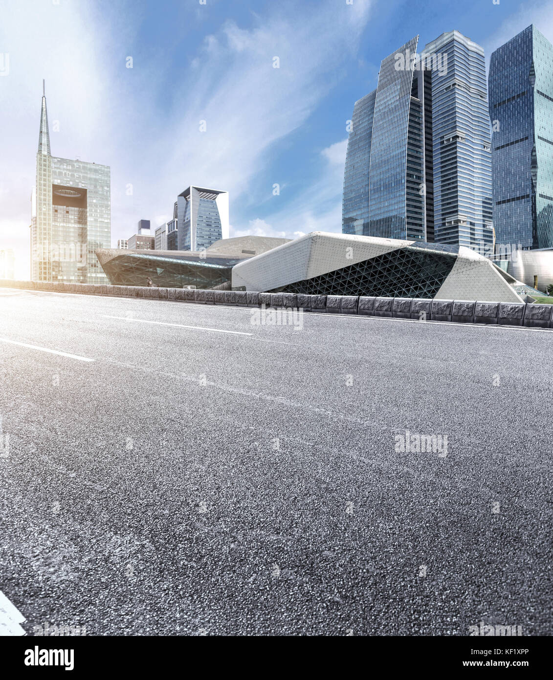 Urban road without car Stock Photo - Alamy