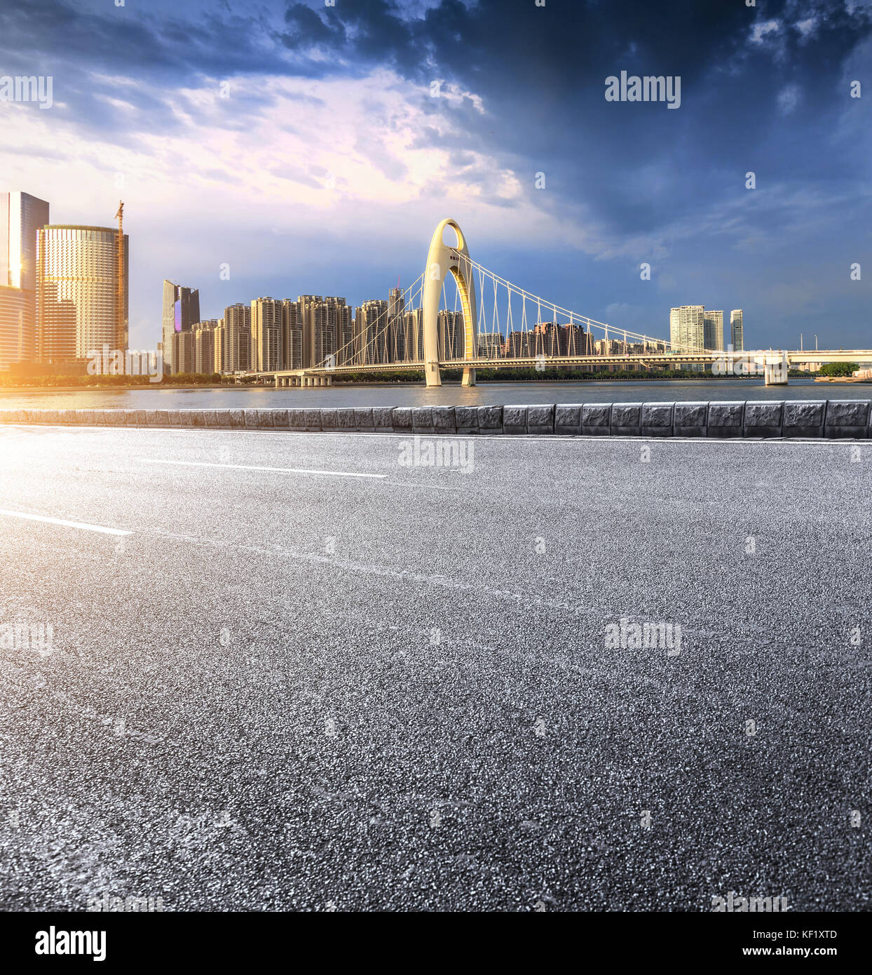 Urban road without car Stock Photo - Alamy