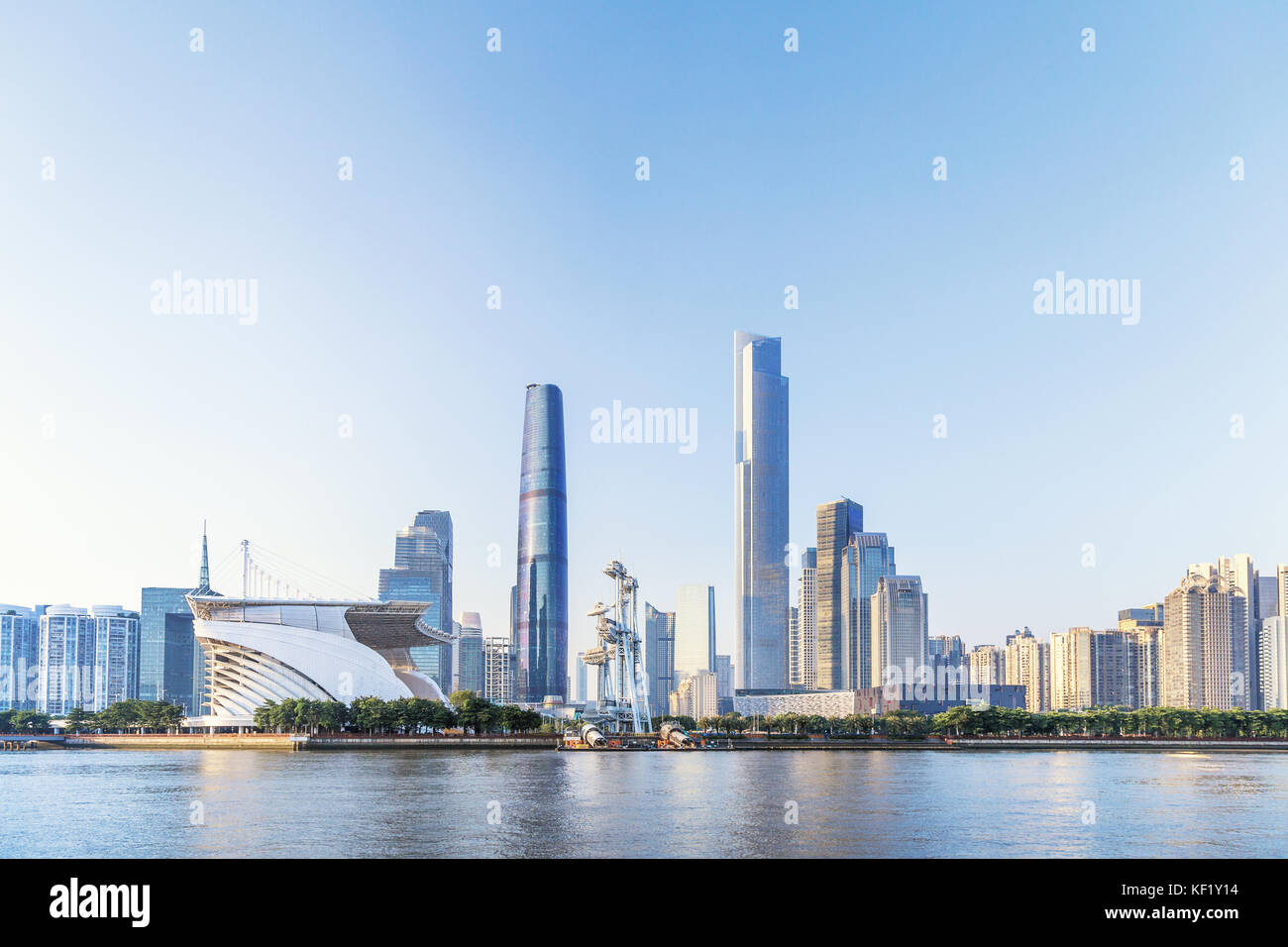 Sunset guangzhou river liede bridge hi-res stock photography and images ...