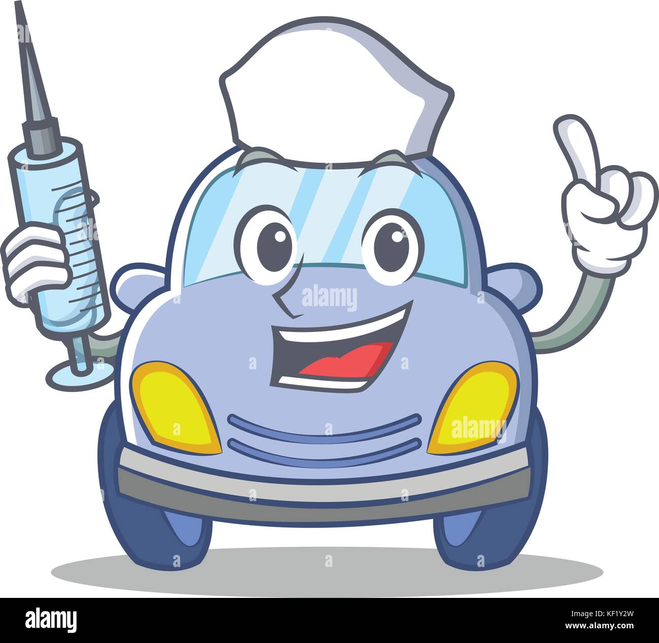 Nurse cute car character cartoon Stock Vector Image & Art - Alamy