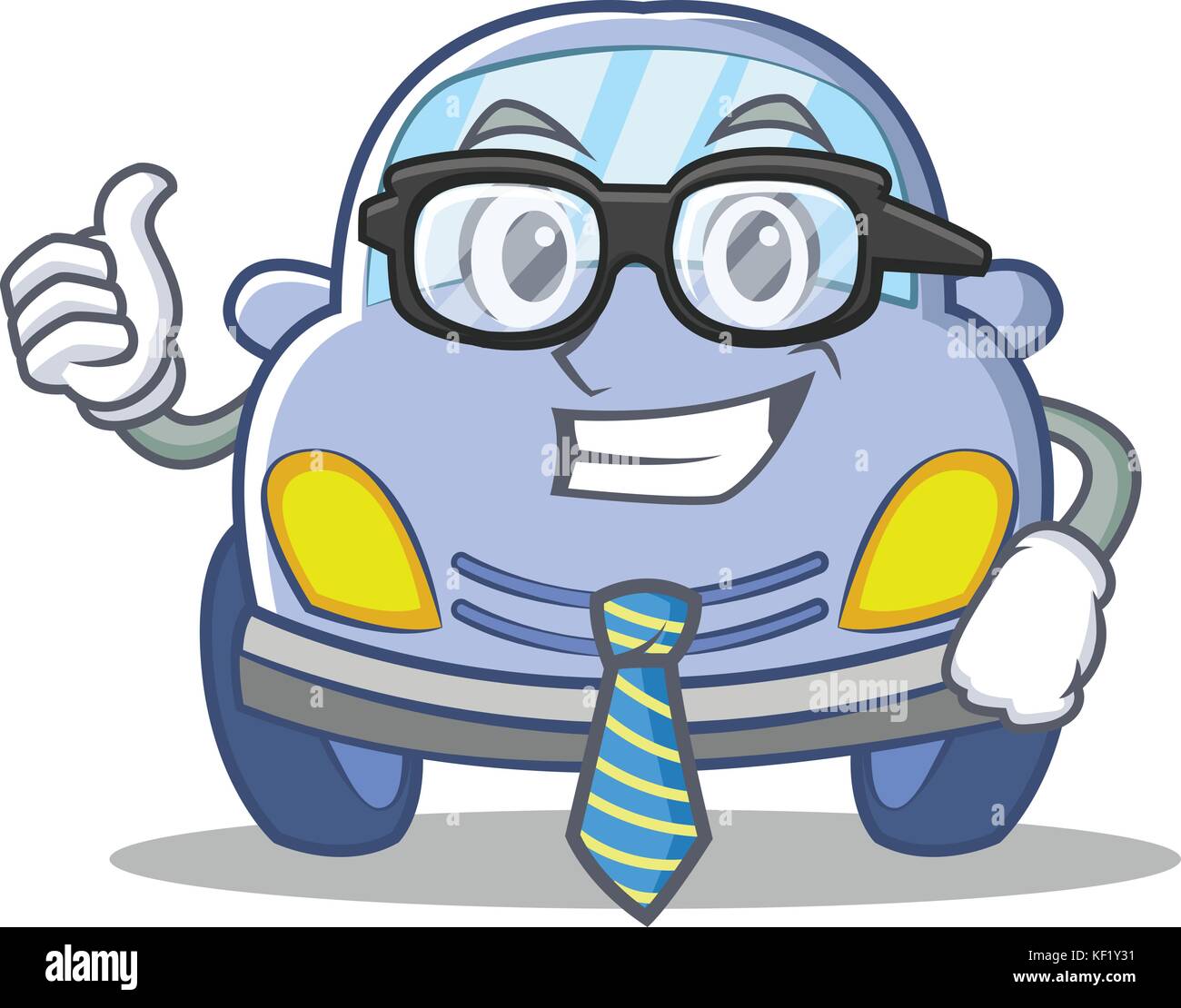 Businessman cute car character cartoon Stock Vector Image & Art - Alamy