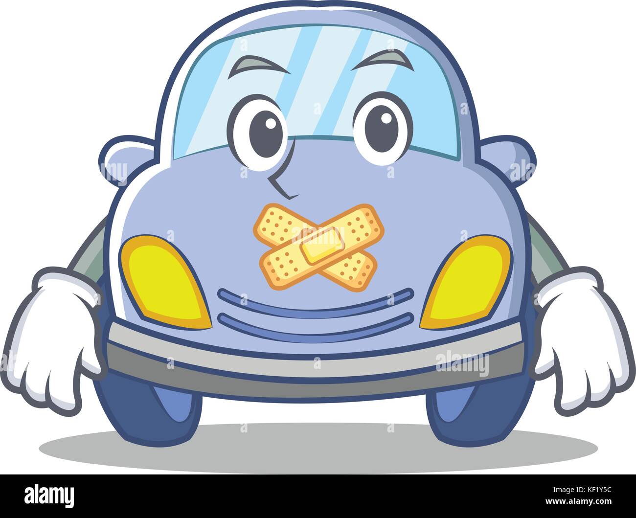 Silent cute car character cartoon Stock Vector Image & Art - Alamy