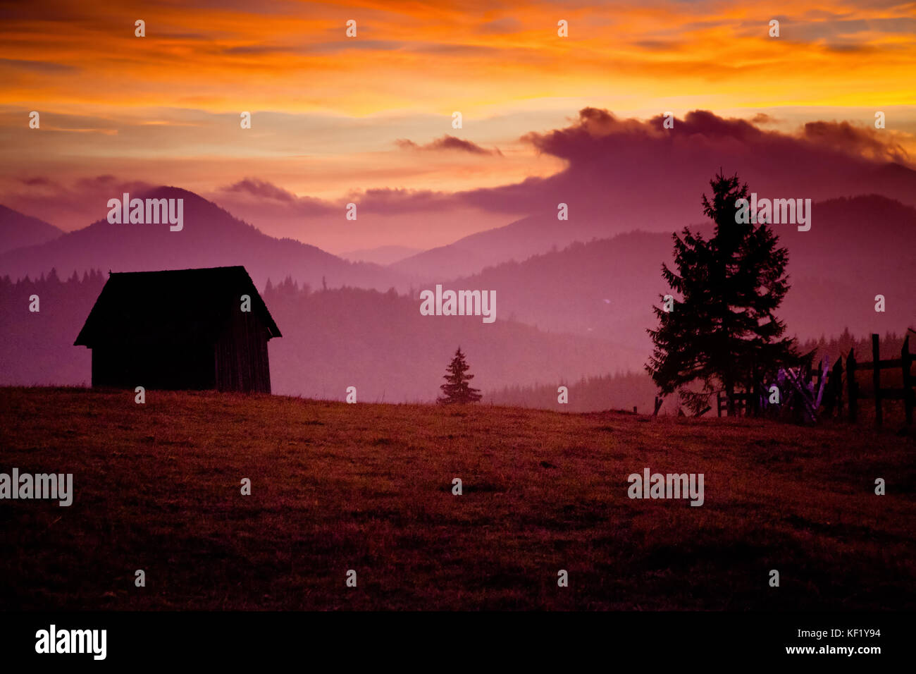 Beautiful alpine sunset hi-res stock photography and images - Alamy