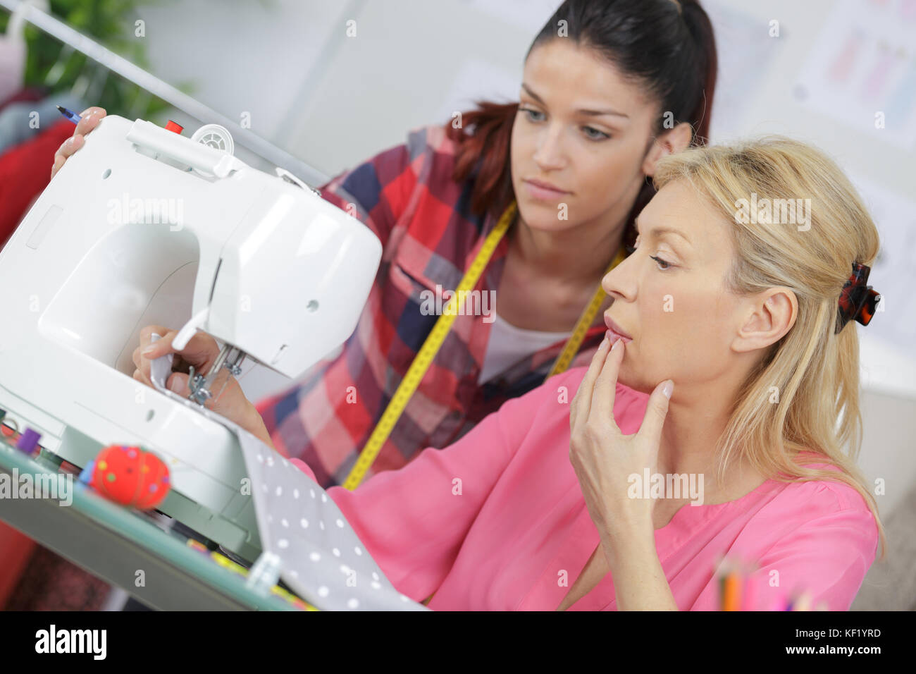 designers working in dressmaking studio Stock Photo - Alamy