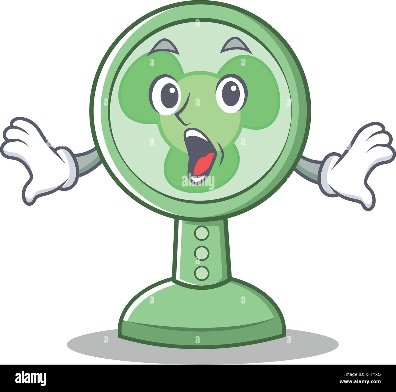 Surprised fan character cartoon style Stock Vector Image & Art - Alamy