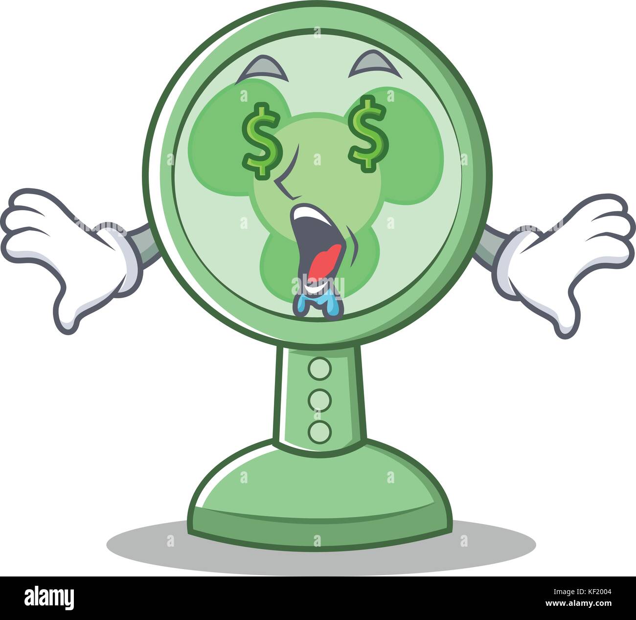Happy money fan Stock Vector Images - Alamy