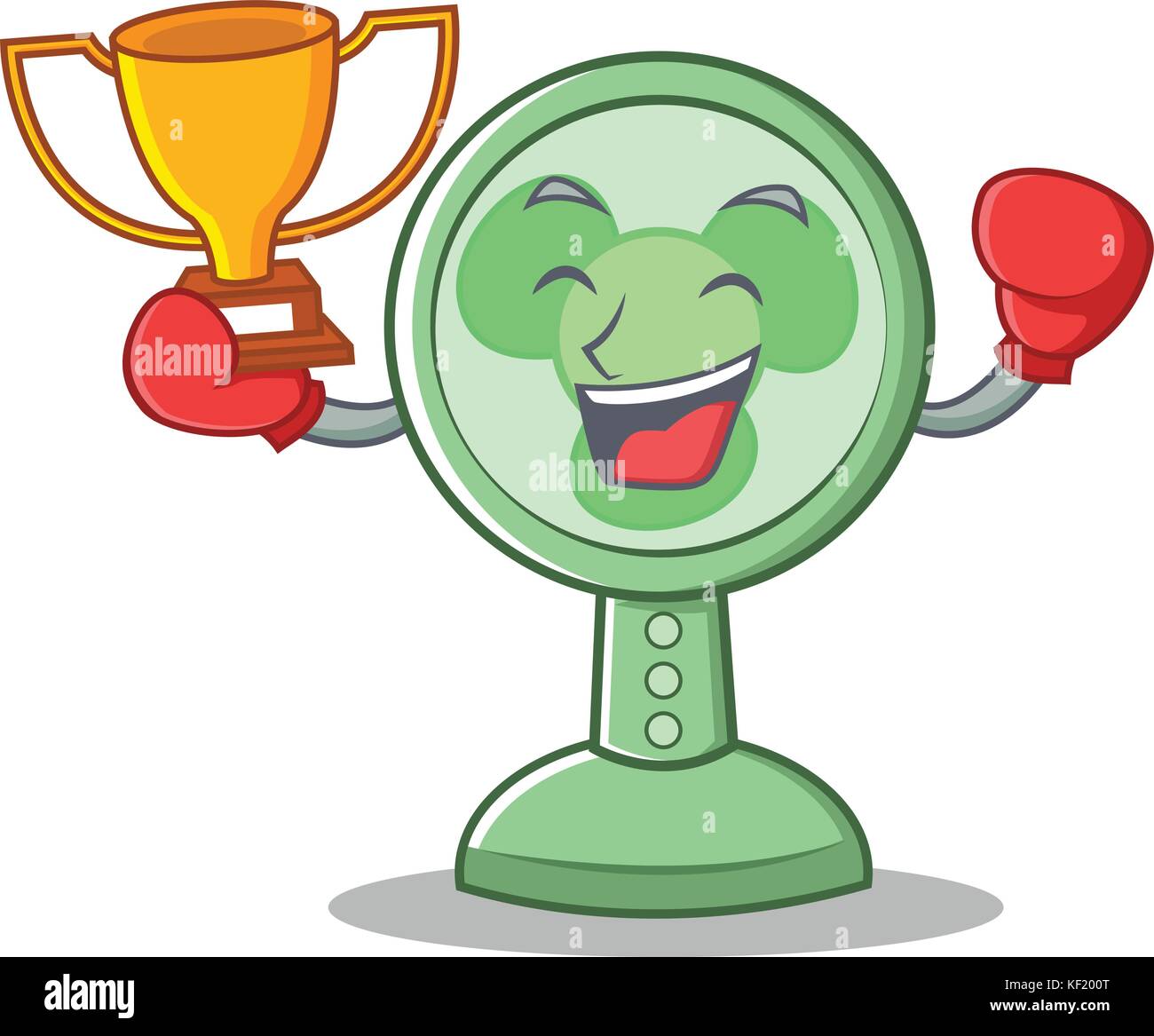 Fan blowing face Stock Vector Images - Alamy