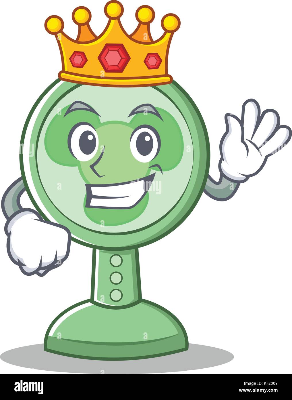 King fan character cartoon style Stock Vector Image & Art - Alamy