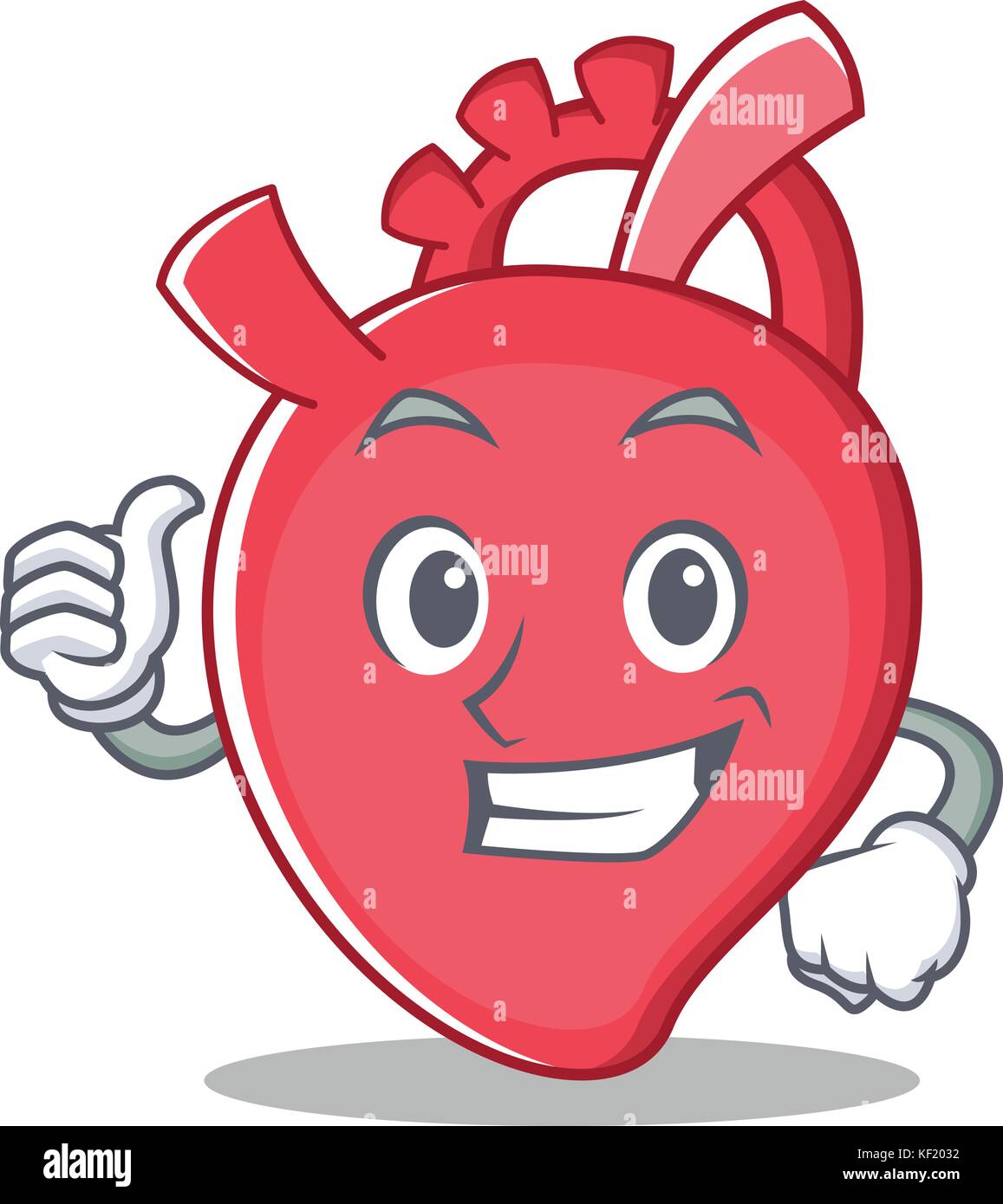 Thumbs up heart character cartoon style Stock Vector Image & Art - Alamy