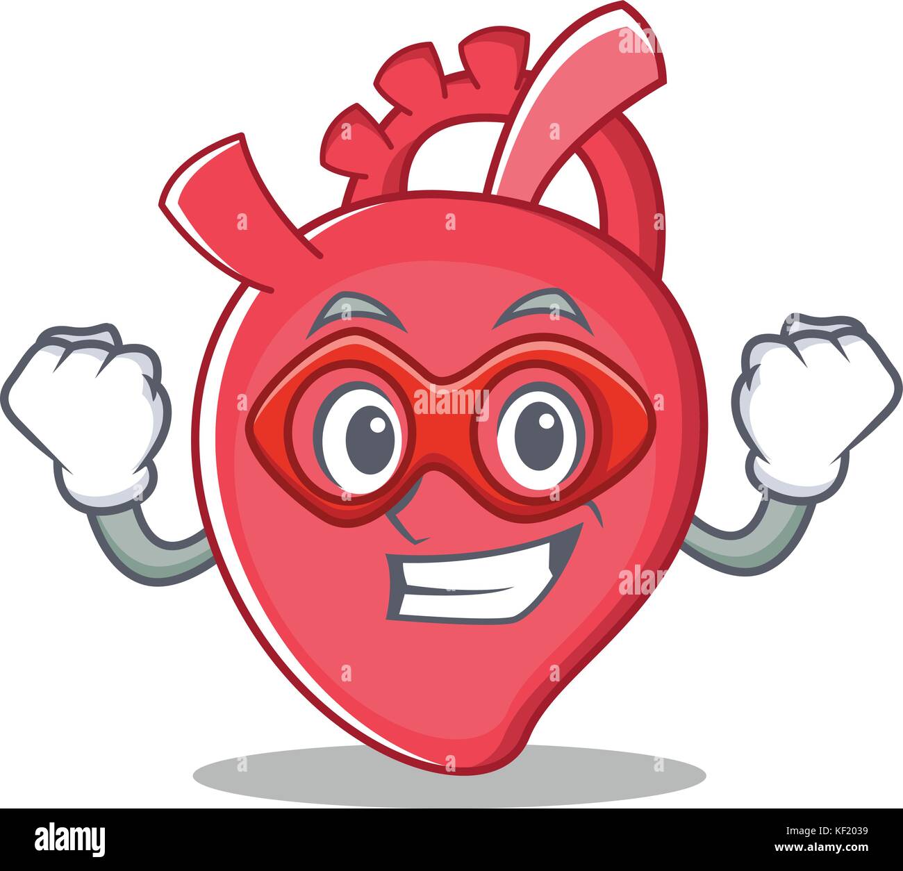 Super hero heart character cartoon style Stock Vector Image & Art - Alamy