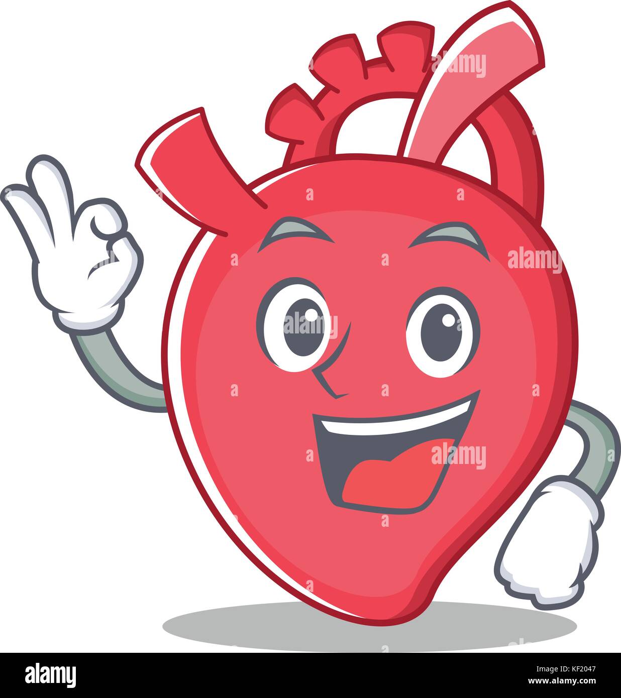 Okay heart character cartoon style Stock Vector Image & Art - Alamy