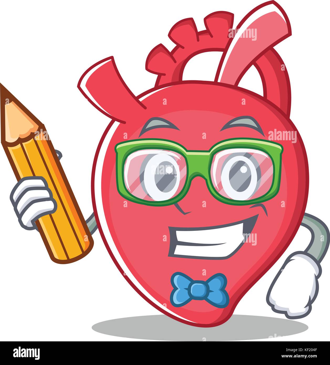 Student heart character cartoon style Stock Vector Image & Art - Alamy