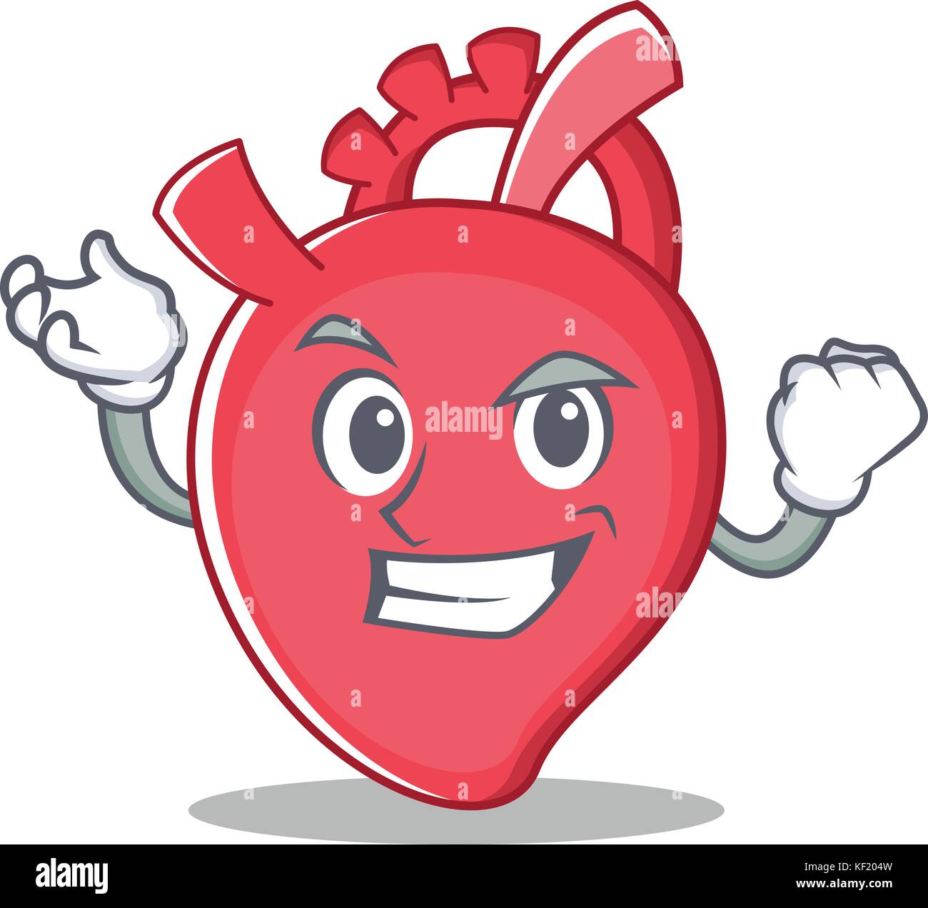 Successful heart character cartoon style Stock Vector Image & Art - Alamy