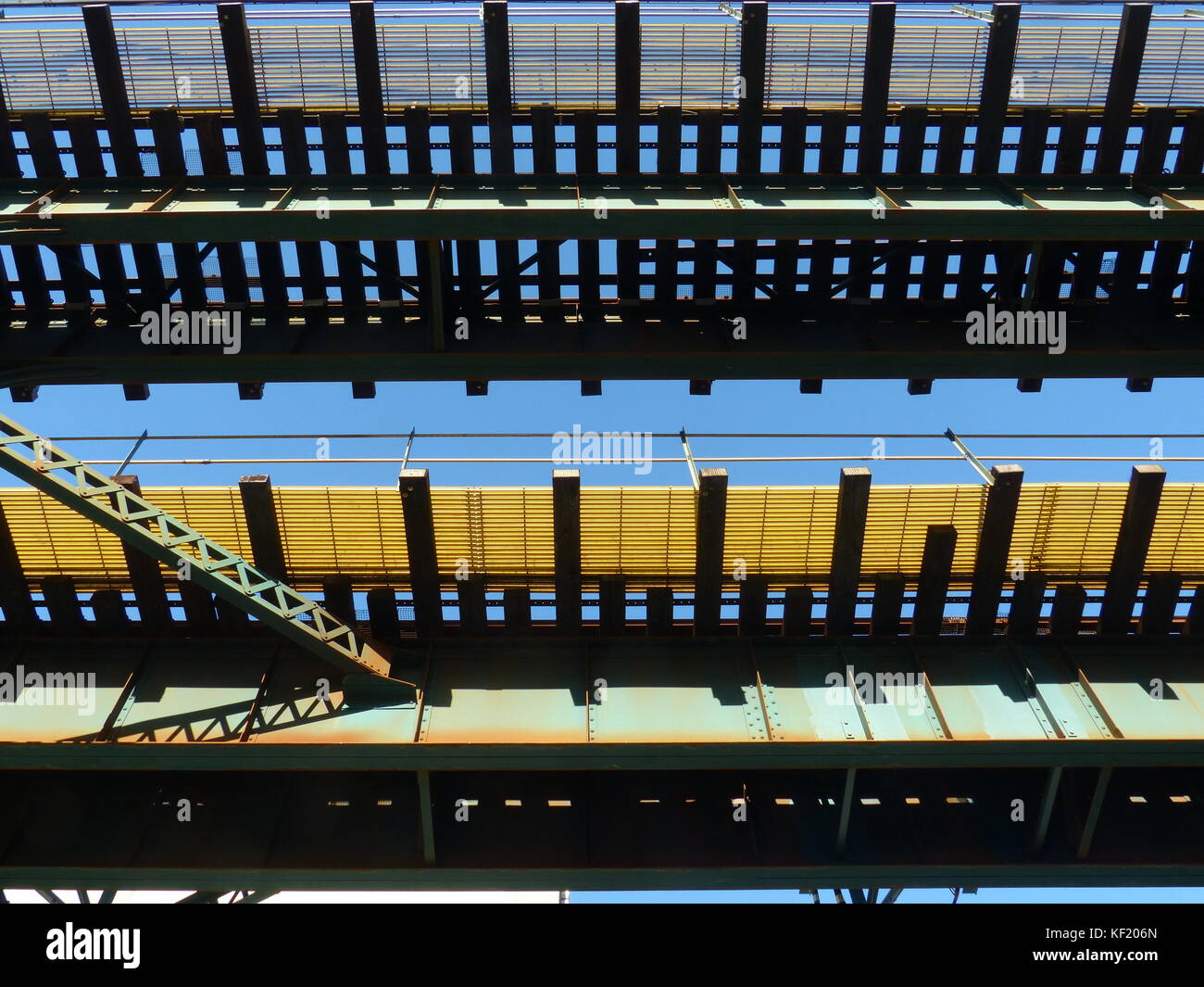 View of elevated subway Stock Photo - Alamy