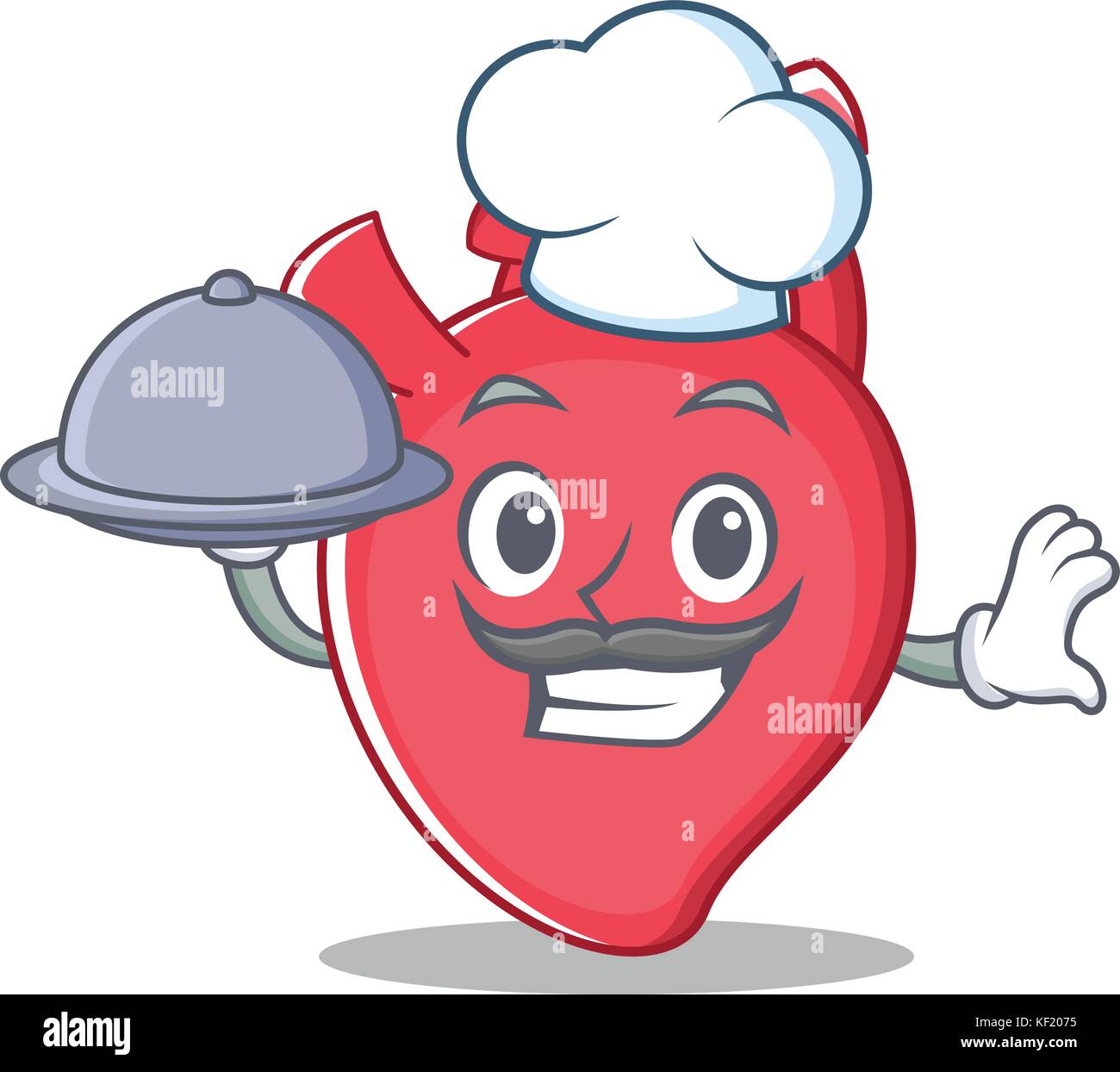 Chef heart character cartoon style Stock Vector Image & Art - Alamy