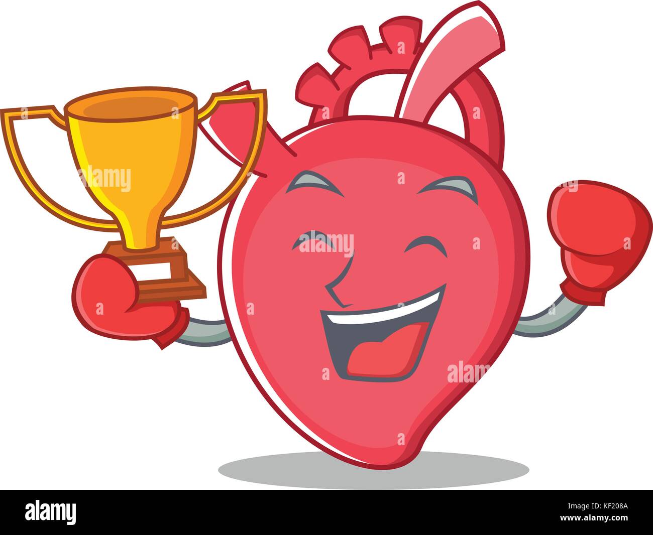 Boxing heart character cartoon style Stock Vector Image & Art - Alamy