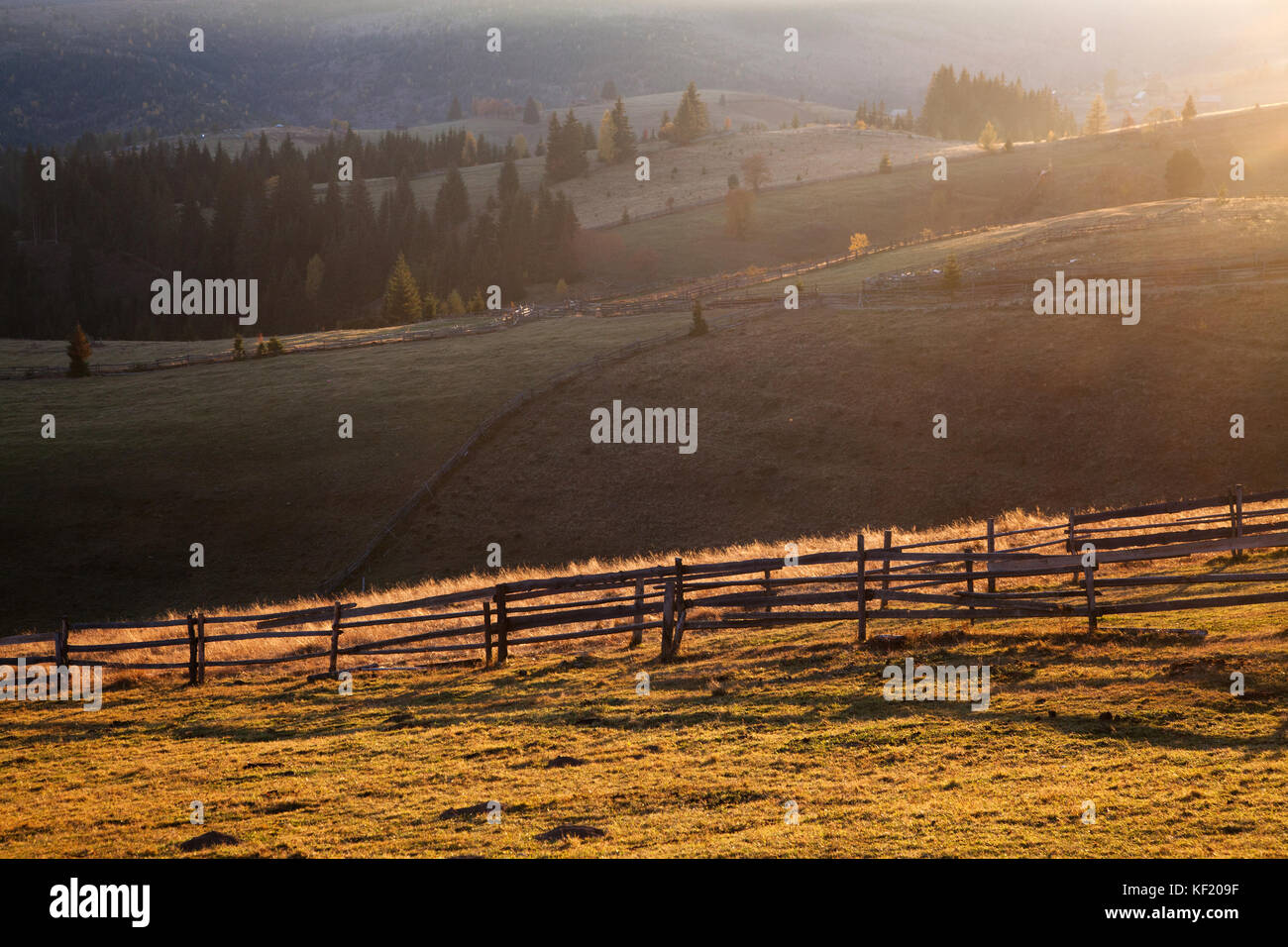 beautiful rural sunset Stock Photo - Alamy