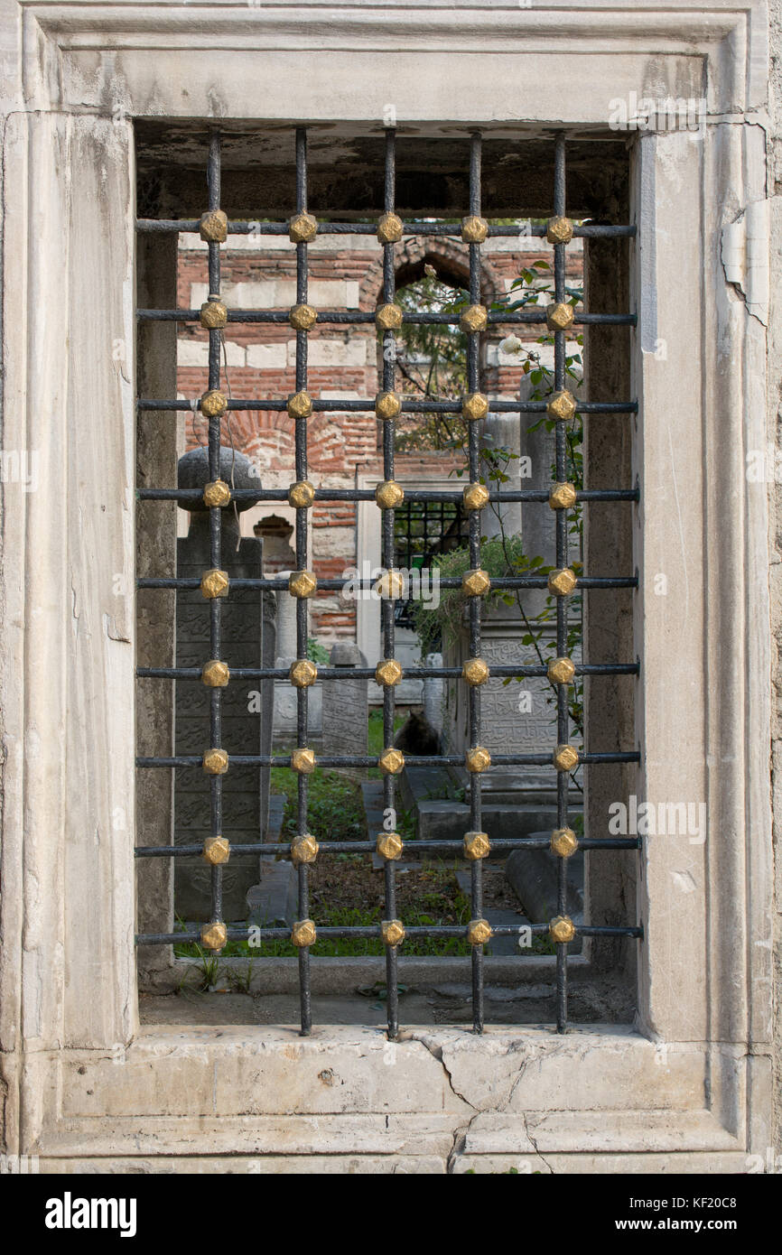 Old window Architecture from the Ottoman times In Istanbul Stock Photo ...
