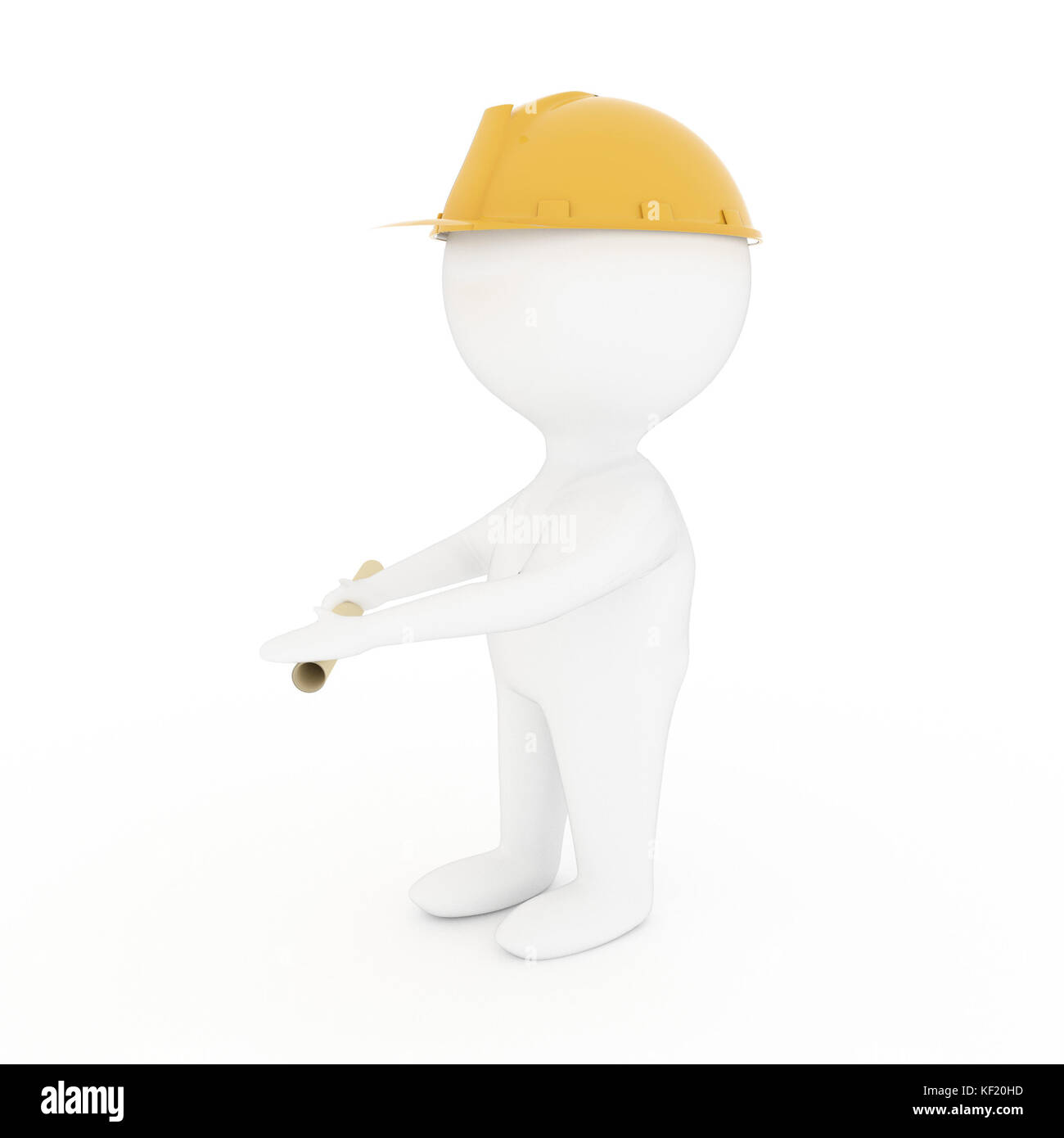3d small worker on Cut Out Stock Images & Pictures - Alamy
