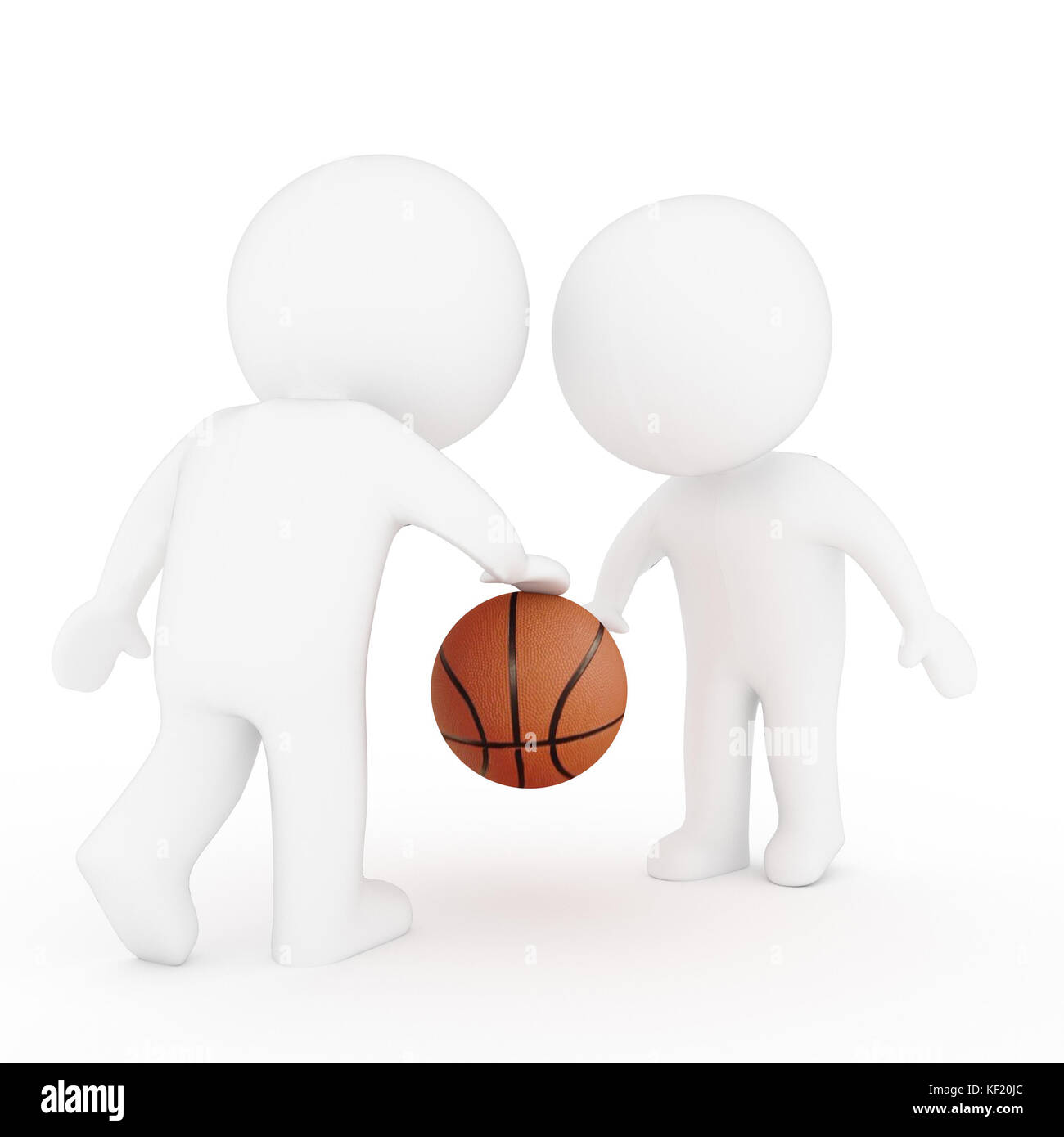 Basketball player in hand Cut Out Stock Images & Pictures - Alamy
