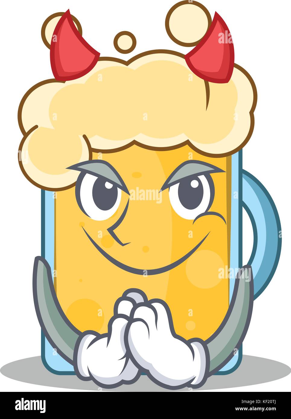Devil beer character cartoon hi-res stock photography and images - Alamy