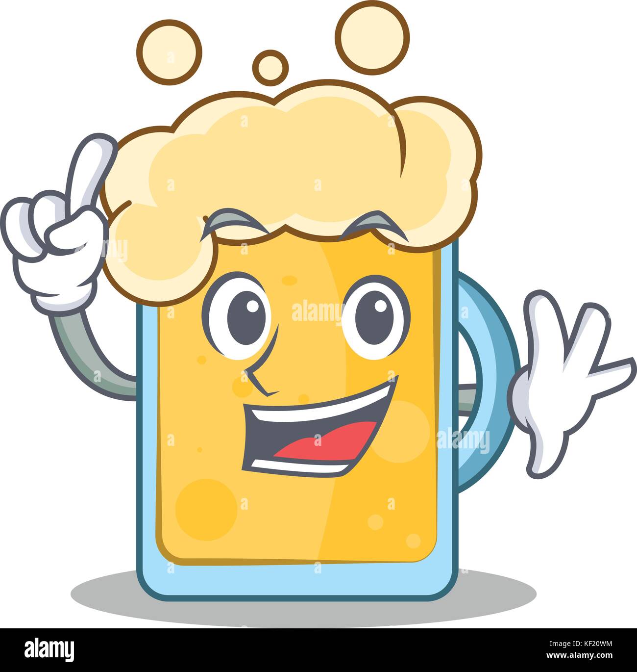 Finger beer character cartoon style Stock Vector Image & Art - Alamy