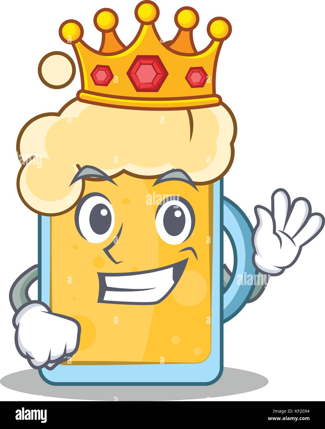 King with beer Stock Vector Images - Alamy