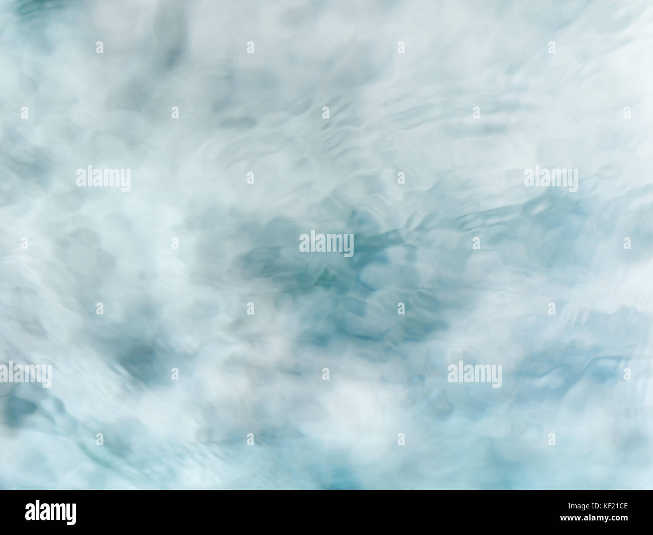 Painterly, tranquil, and relaxing blue green flowing water background ...