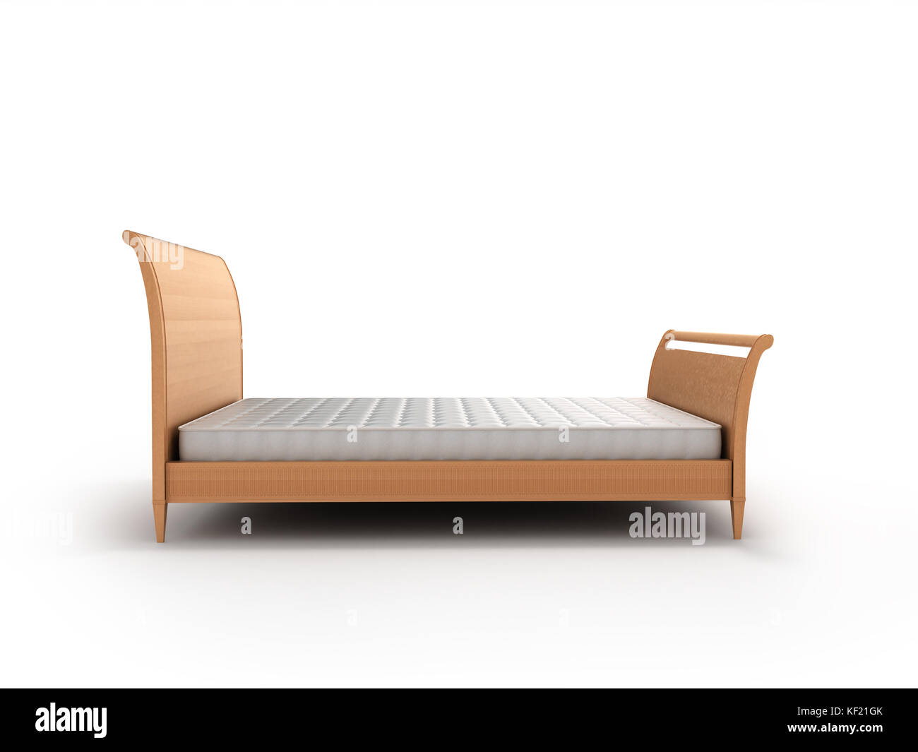 Wooden bed Cut Out Stock Images & Pictures - Alamy
