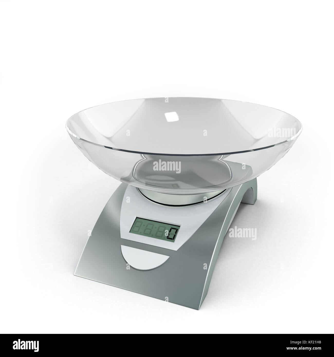 Electronic scales isolated on a white background Stock Photo - Alamy