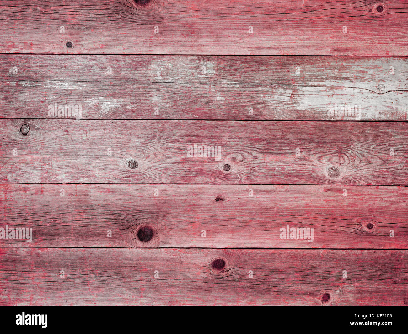 Rustic red weathered barn wood board background showing rich grain and ...