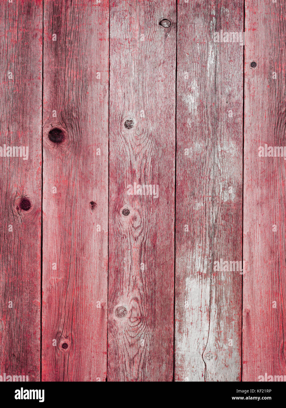 Rustic red weathered barn wood board background showing rich grain and ...