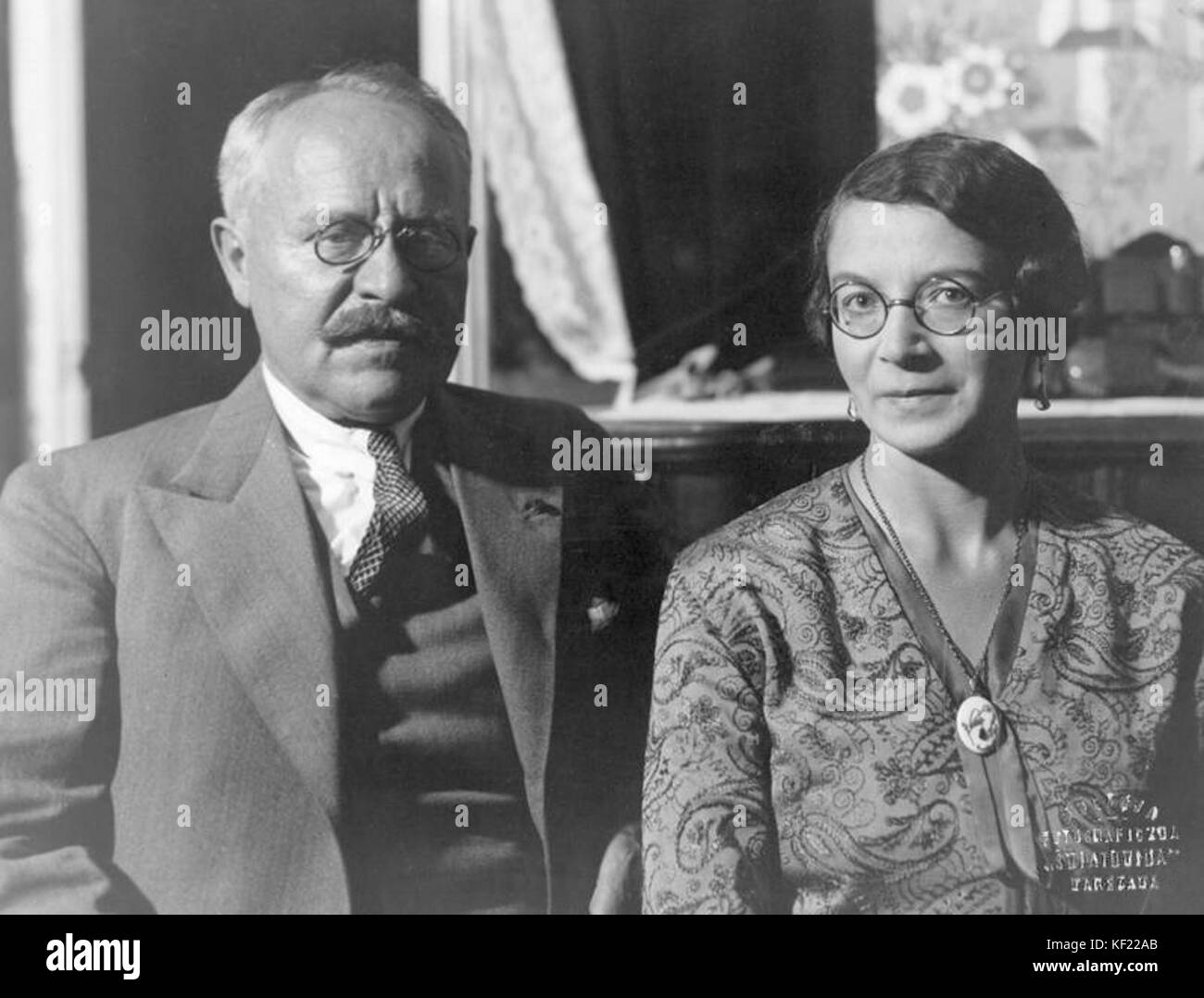 Ludvig Puusepp with wife Stock Photo - Alamy