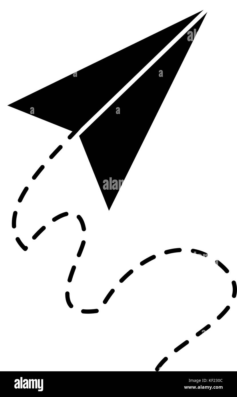 airplane paper flying icon vector illustration design Stock Vector ...