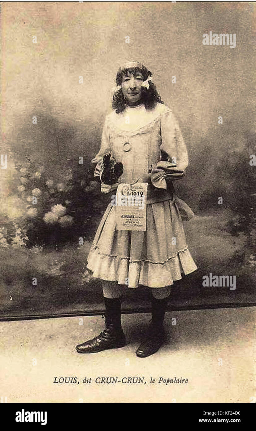 Louis dit Crun Crun carnaval 1912 Stock Photo - Alamy