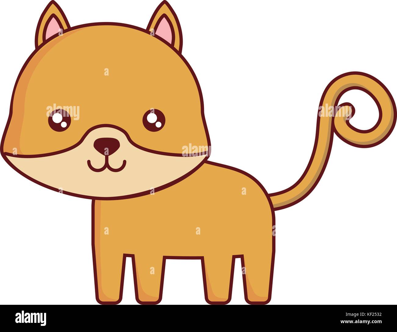 cute squirrel icon over white background vector illustration Stock ...