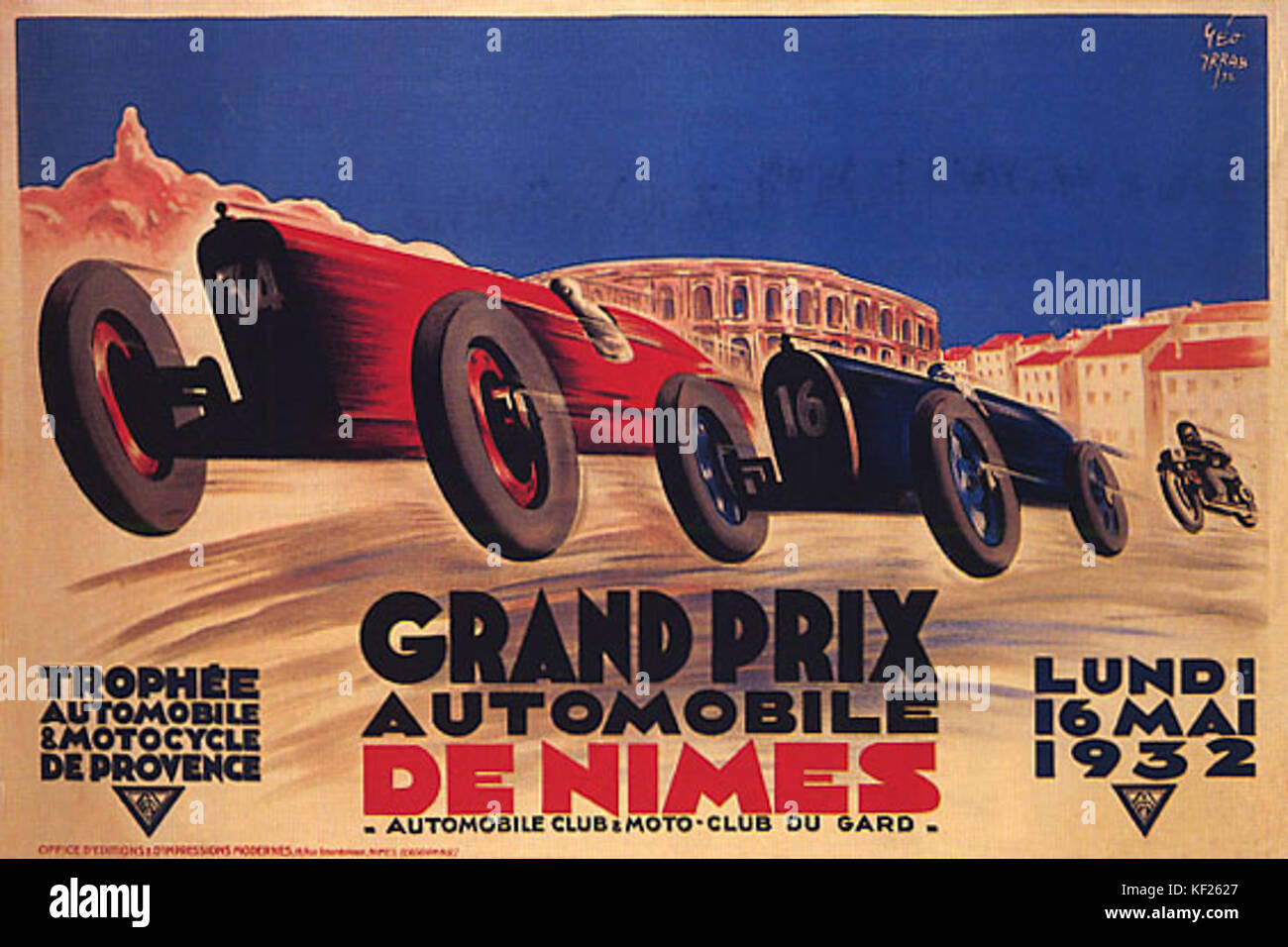 Nimes grand prix poster hi-res stock photography and images - Alamy