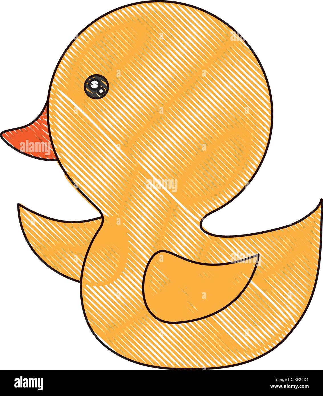 cute duck icon over white background vector illustration Stock Vector ...