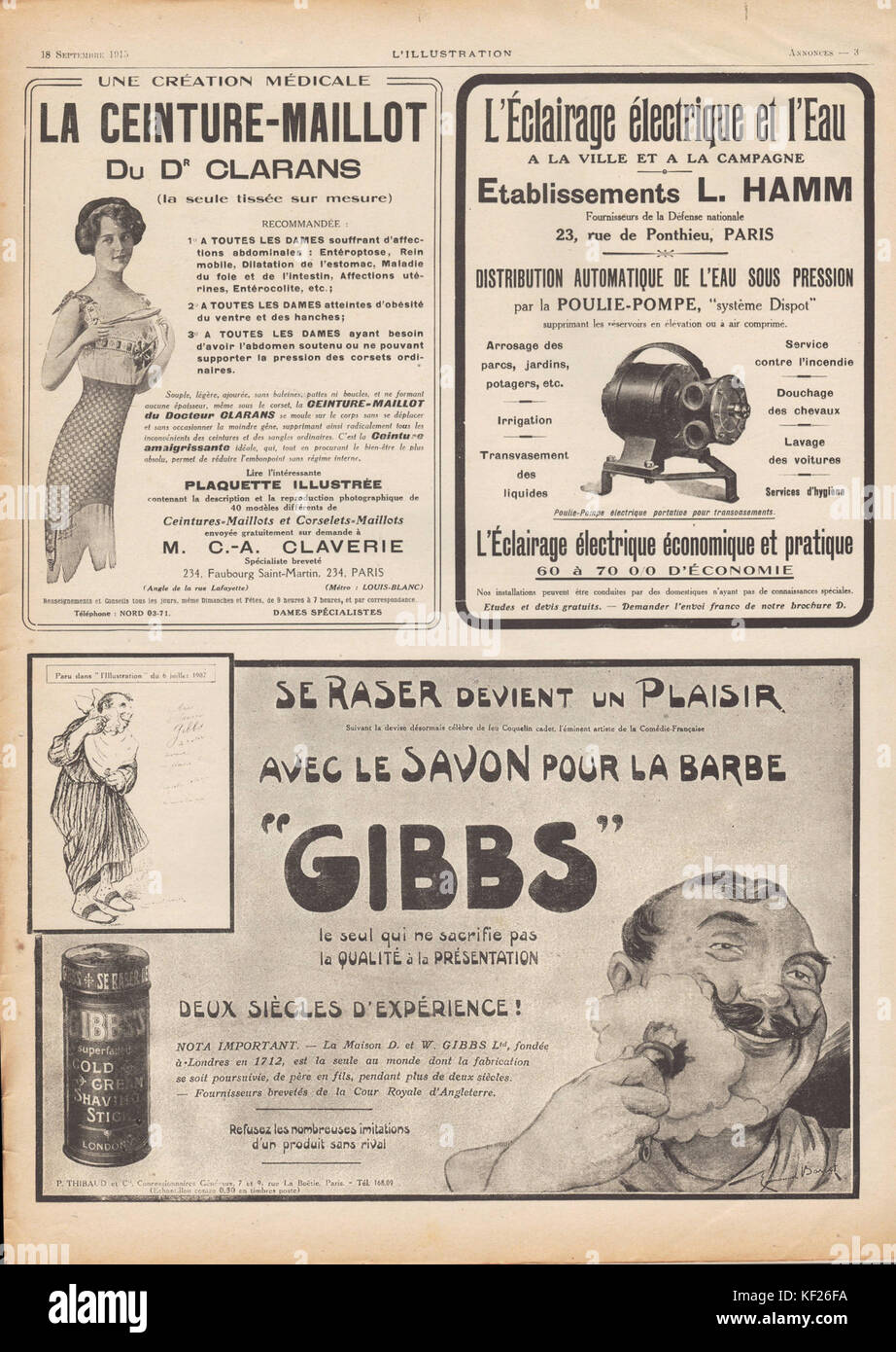 Historical advertisement from early hi-res stock photography and images ...