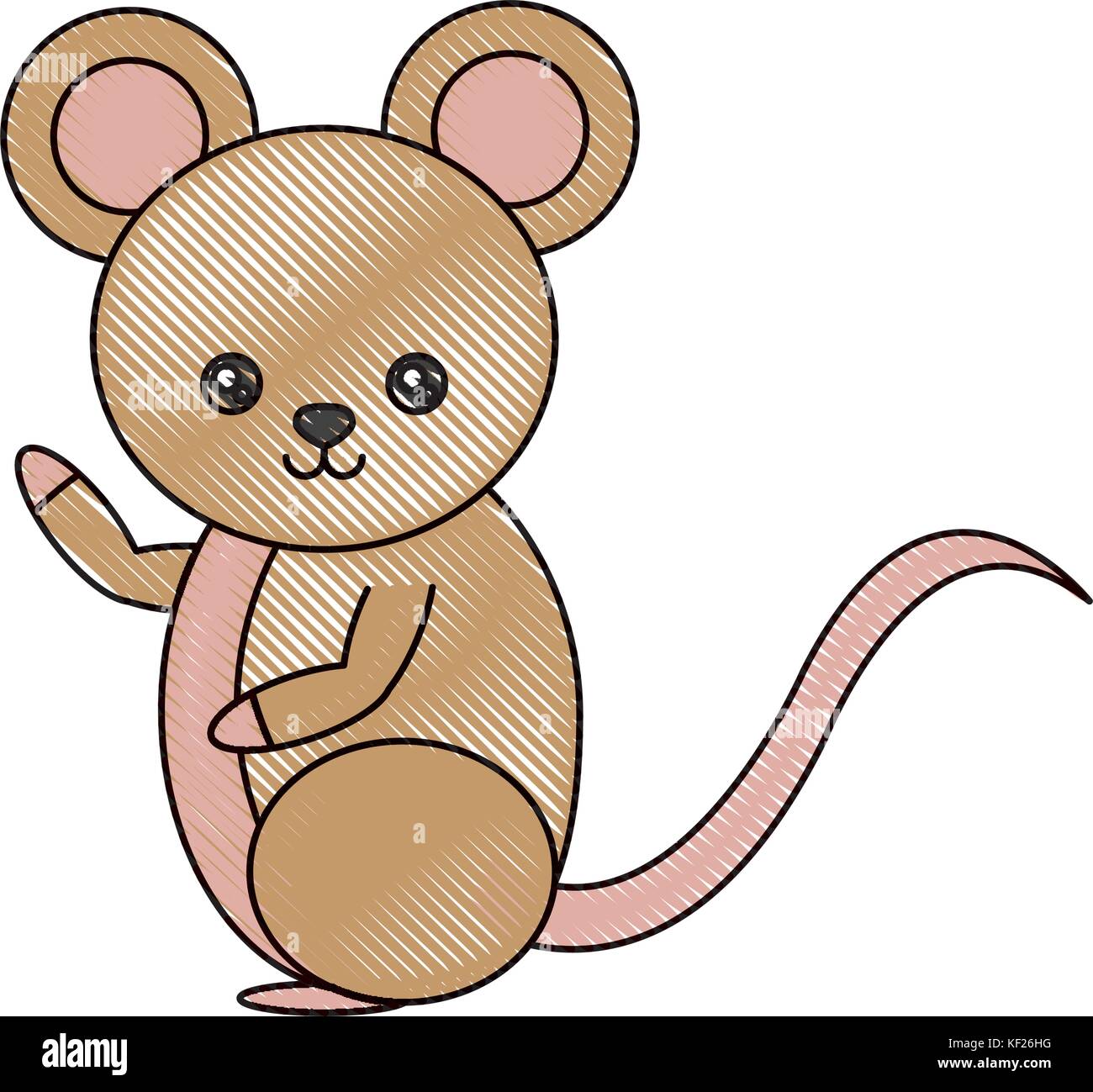 cute mouse icon over white background vector illustration Stock Vector ...