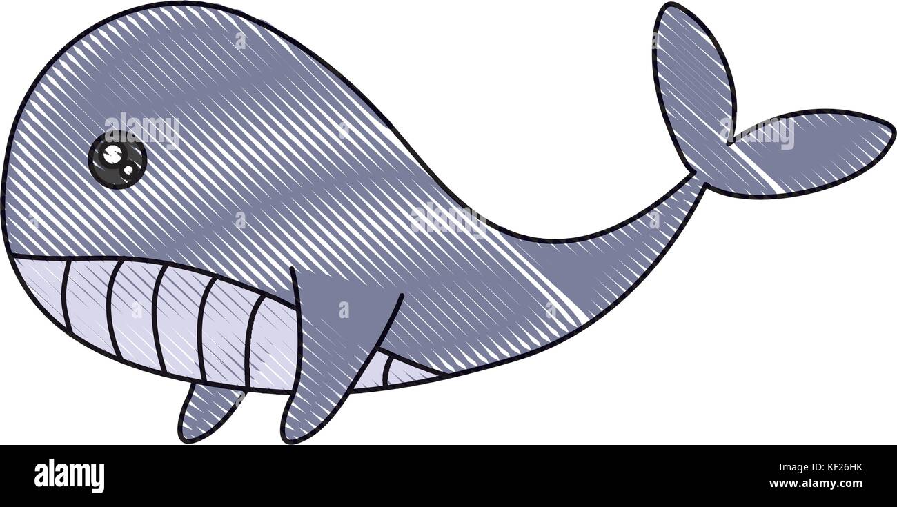 cute whale icon over white background vector illustration Stock Vector ...