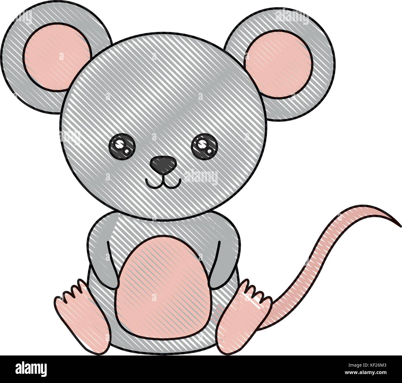 cute mouse icon over white background vector illustration Stock Vector ...