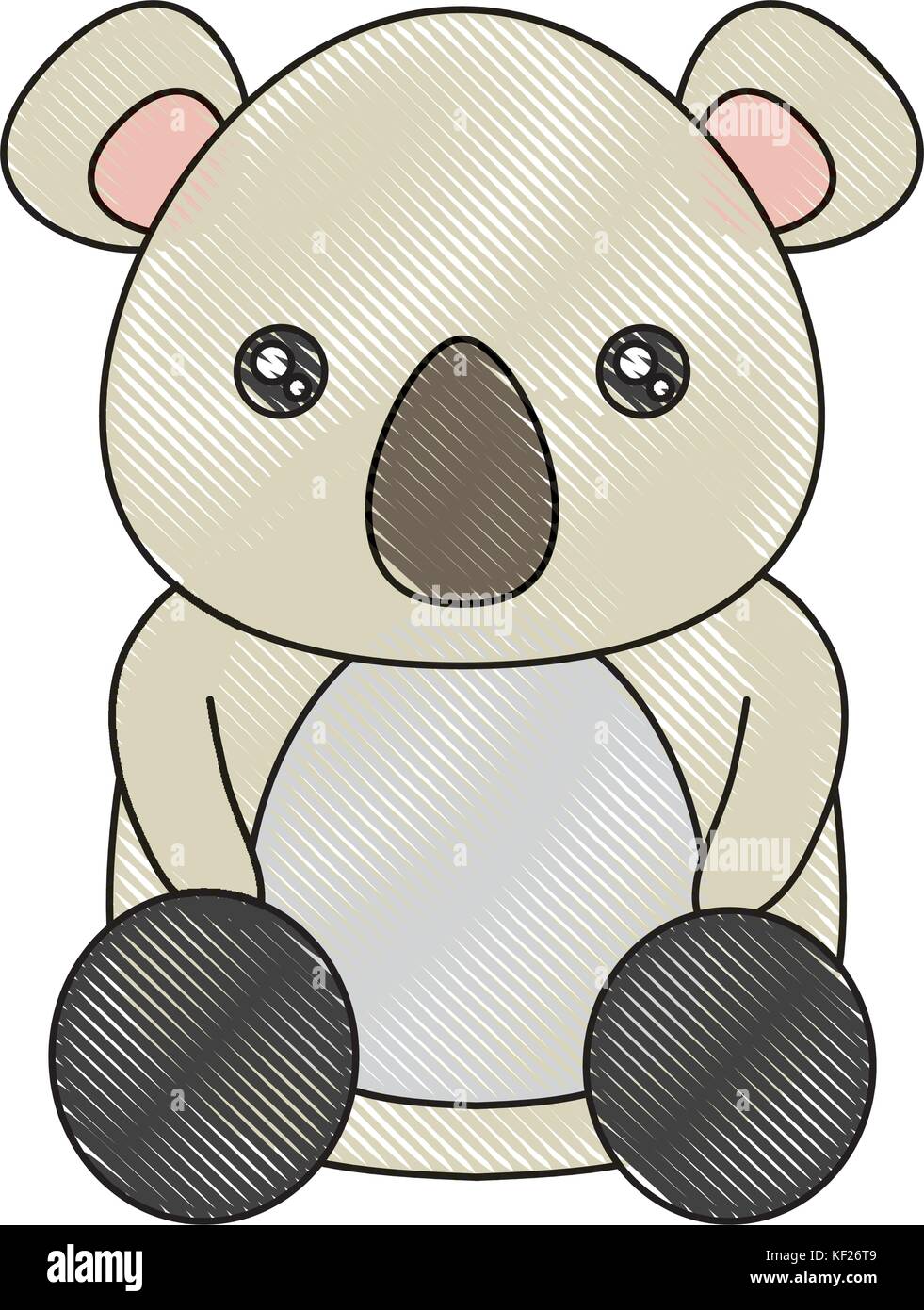 cute koala icon over white background vector illustration Stock Vector ...