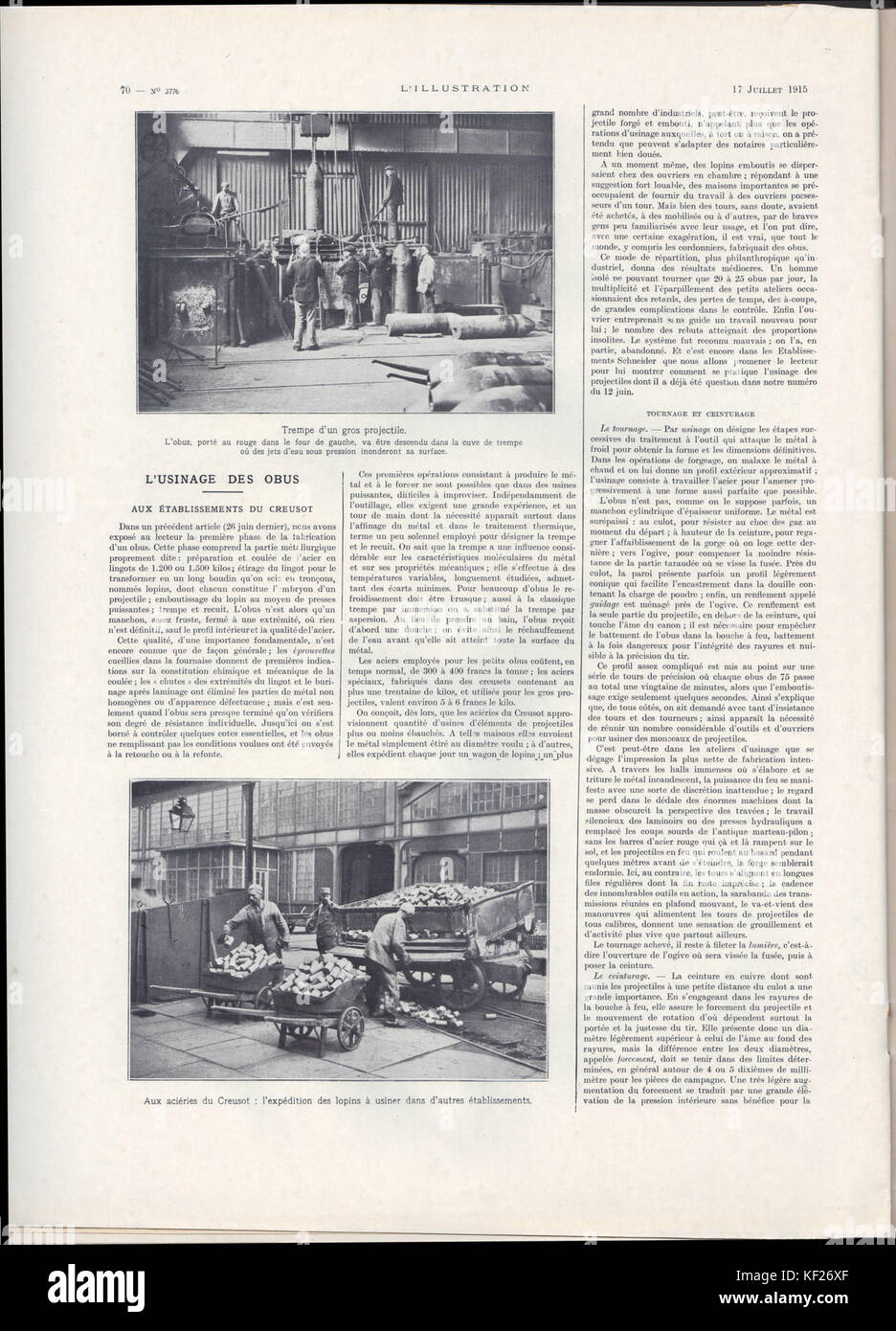 No 3776 17 Julliet 1915, scan24, page 70 Stock Photo - Alamy