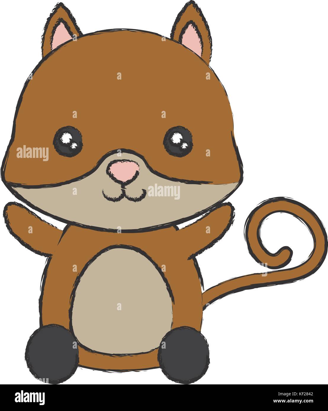 cute squirrel icon over white background vector illustration Stock ...