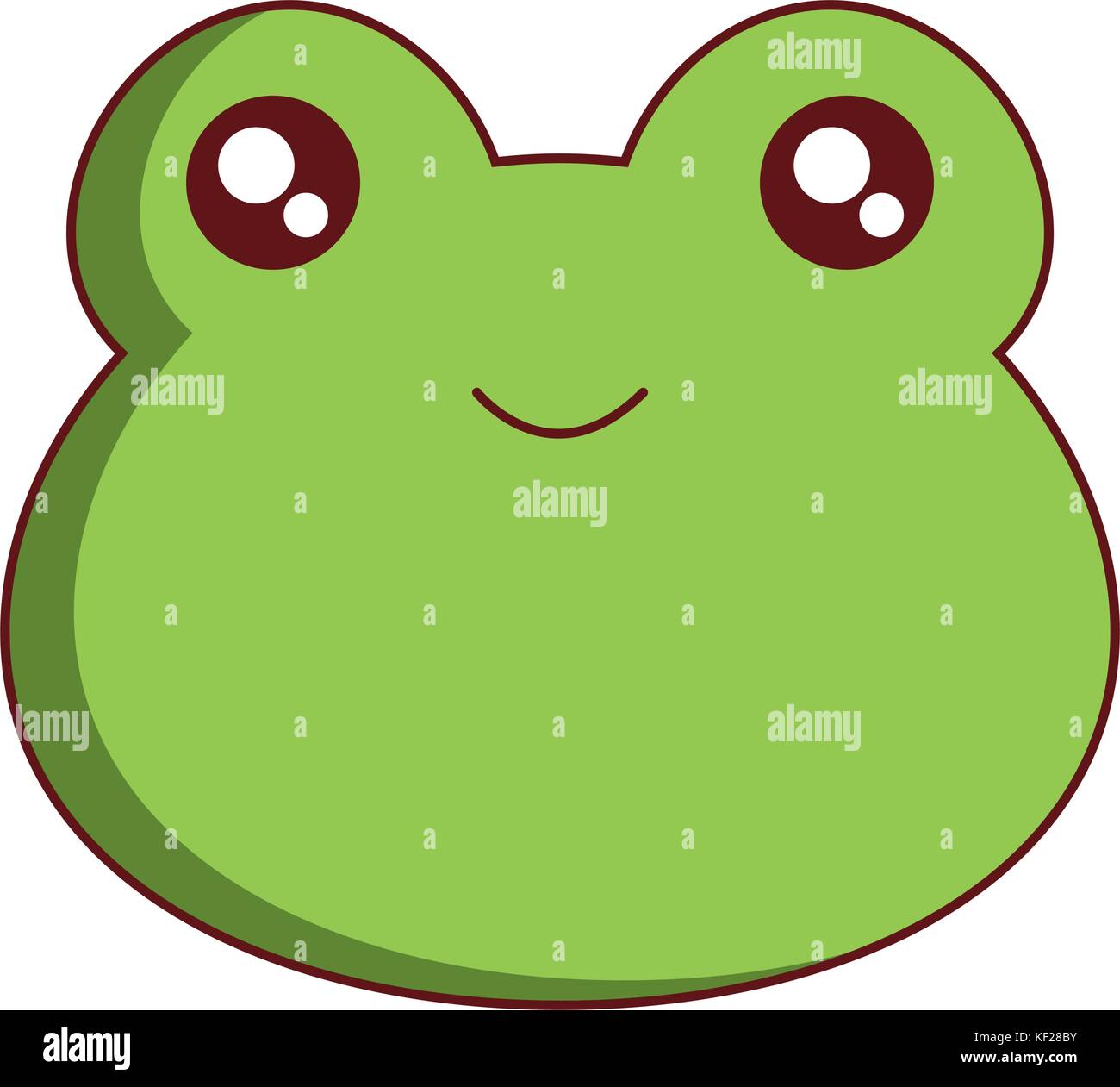 cute frog icon over white background colorful design vector ...
