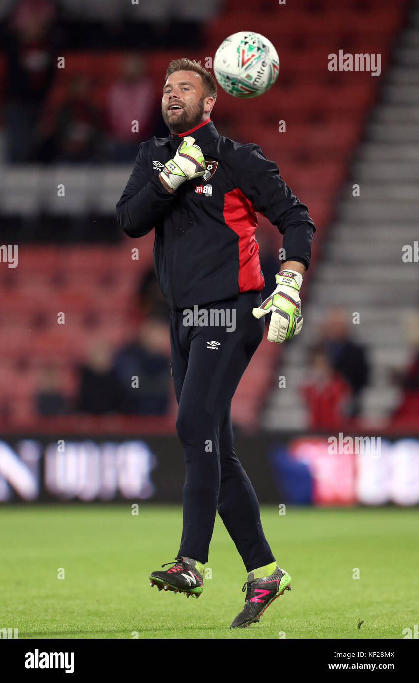 AFC Bournemouth goalkeeper Artur Boruc before the Carabao Cup, Fourth ...