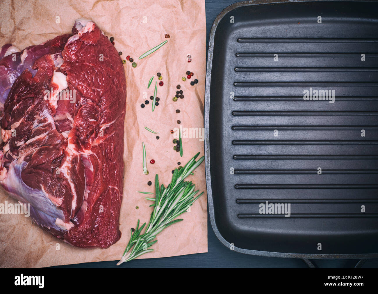 Fresh beef tenderloin frying hi-res stock photography and images - Alamy